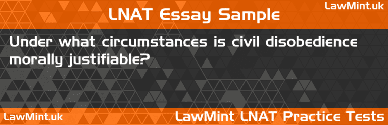 LNAT Practice Test Essay - Under what circumstances is civil ...